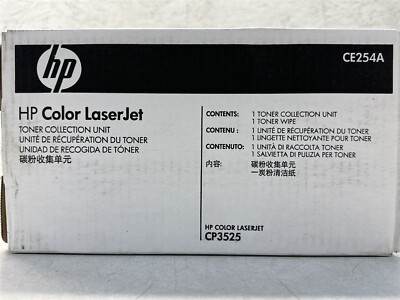 GENUINE HP LASERJET CE254A TONER COLLECTION UNIT FOR CP3525 NEW IN BOX ...