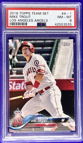 MIKE TROUT 2018 Topps Team Set Los Angeles Angels #A-1 Angels PSA 8 | eBay