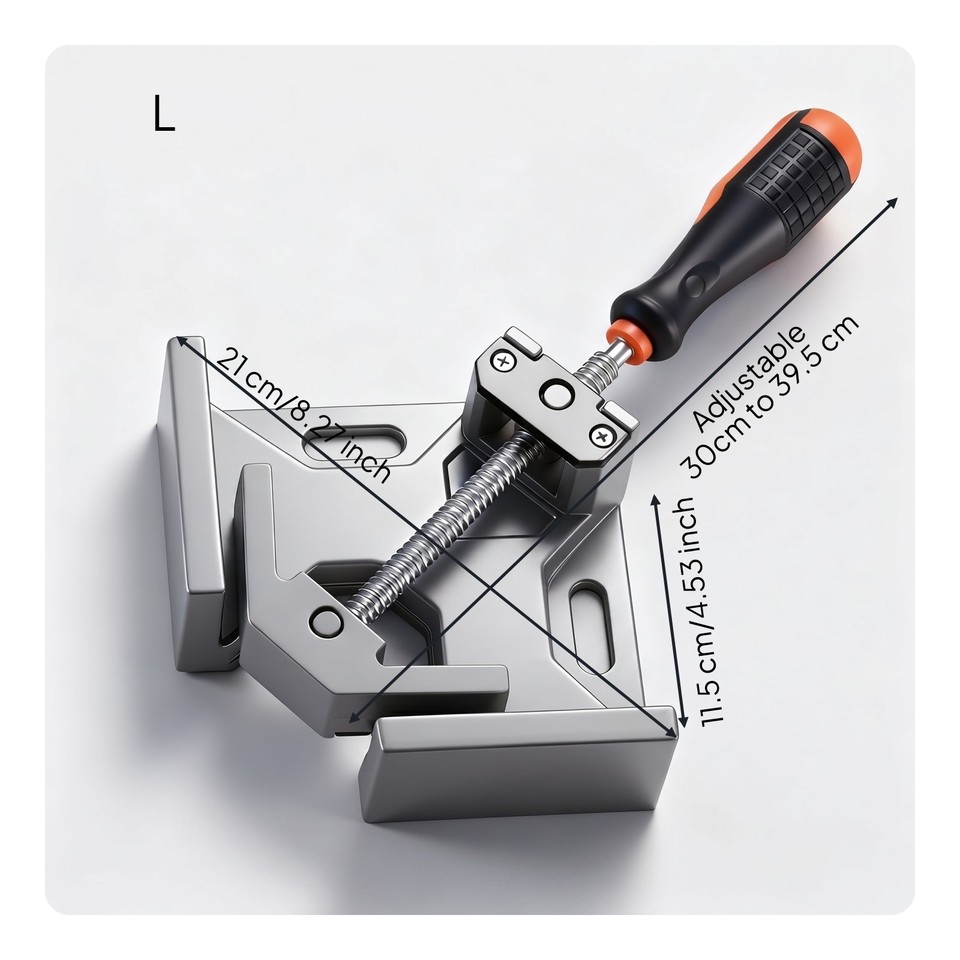 Corner Clamp with Hand Grip Aluminum Alloy 90 Degree Corner Clamp ...
