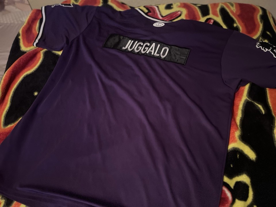 INSANE CLOWN POSSE PURPLE AK JCW 2XL JERSEY PSYCHOPATHIC JUGGALO ICP ...