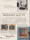 1956 HOTPOINT HI-VI TELEVISION CONSOLE PORTABLE TABLE MODEL DECOR AD ...
