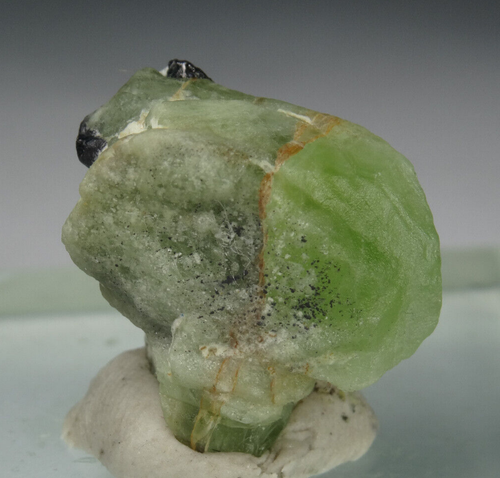 28 CARATS NATURAL GREEN PERIDOTE & MAGNETITE CRYSTAL FROM PAKISTAN,(N ...