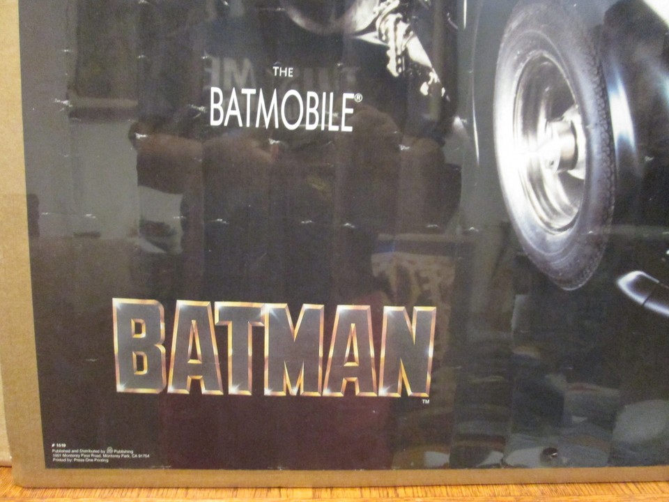 Vintage 1989 Batman original Batmobile poster 9521 | eBay