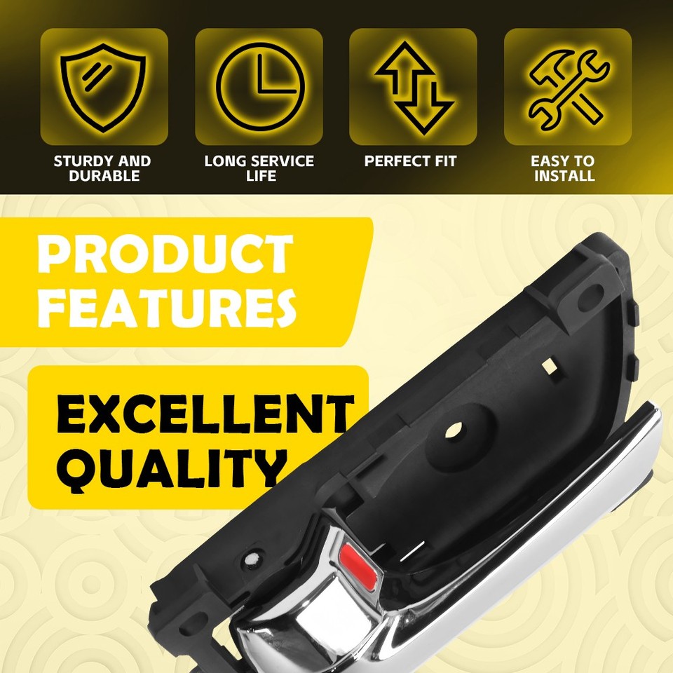 Inside Front Rear Door Handle Chrome Left Right for Kia Sorento 2011 ...