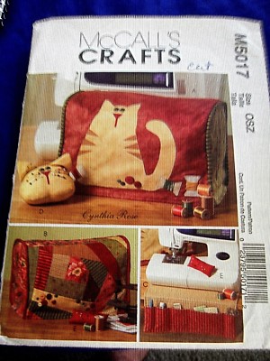 MCCALLS# M5017 CAT SEWING MACHINE COVER &ACCESSORIES SEWING PATTERN | eBay