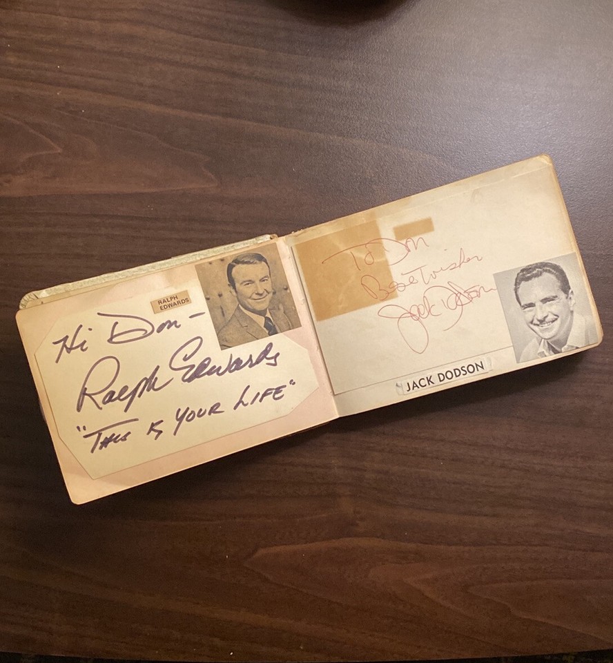 Vintage Early 70’s Autograph Book 110 Celebrity Hand Signed Autographs ...