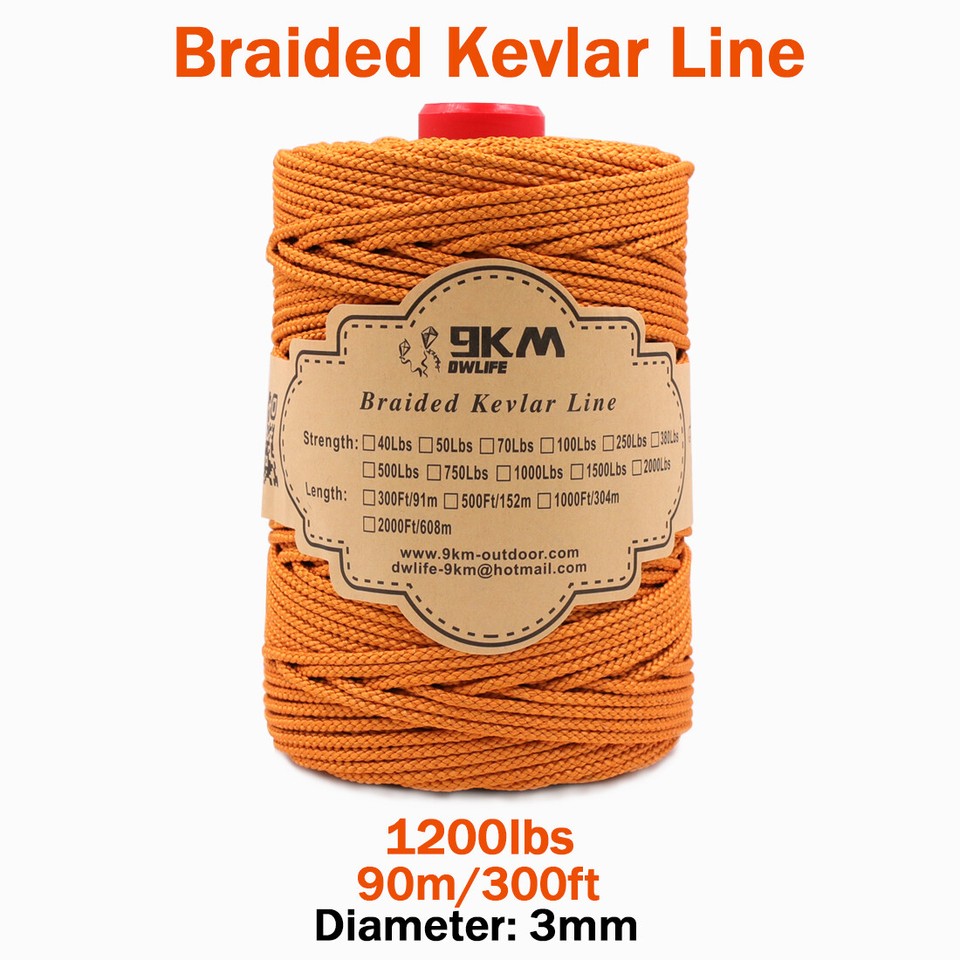 Braid Kevlar Cord Fishing Line Kite Flying String Camping Rope Made ...