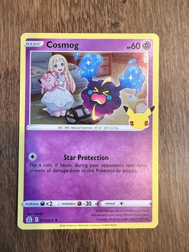 COSMOG 013/025 CELEBRATIONS POKEMON (HOLO RARE, NM) | eBay