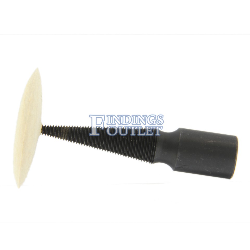 Felt Knife Edge Wheel 2" 3" 4" Polishing Rotary Buff Pinhole Center ...