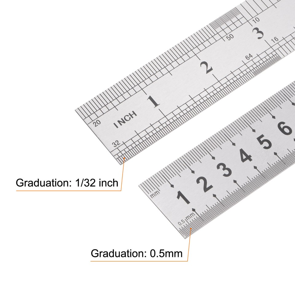 Gerade Lineal Set 12"x1.02" 20"x1.14" 201 Metrik English System Lineal ...