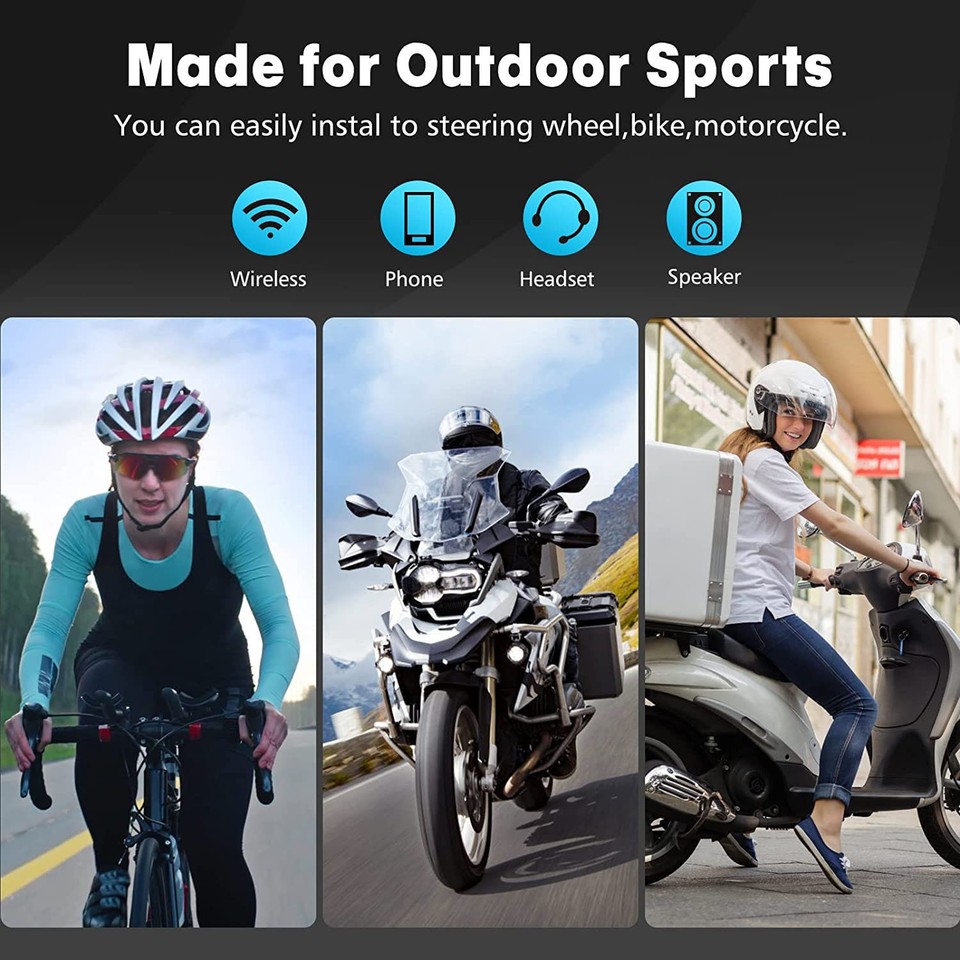 Car Bluetooth Remote Control with Strap IP67 Phone Controller for ...