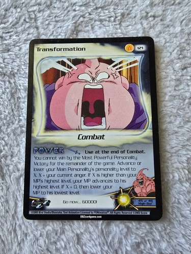 DBZ Dragon Ball Z Transformation 121 CCG Unlimited Fusion Saga MP | eBay