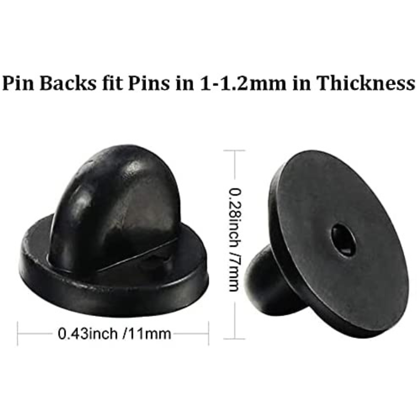 Rubber Pin Backs 50pcs Lapel Pin Backs Pin Safety Backs For Brooch ...