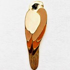 Vintage Enamel Hawk Kestrel Brooch Pin Figural Animal Nature Hunting ...