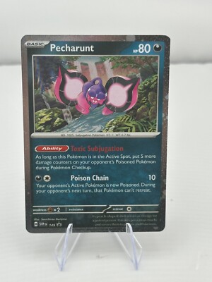 Pokémon TCG Pecharunt SVP 149 Cosmos Holo Black Star Promo Card ...