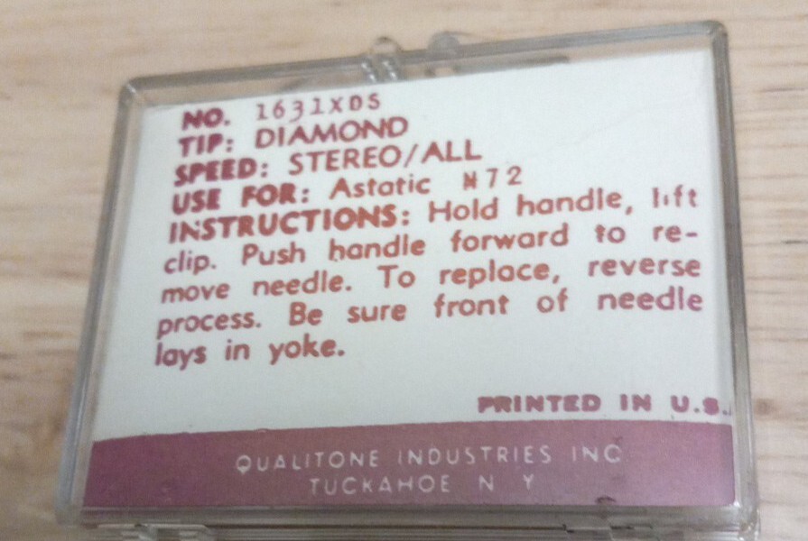 Astatic N50, N51, N60, N62, N63, N68, N70, N72, 164-SS77 Stylus Saphire ...