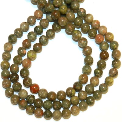 GR523 Autumn Jasper 6mm Round Natural Gemstone Beads 16" | eBay