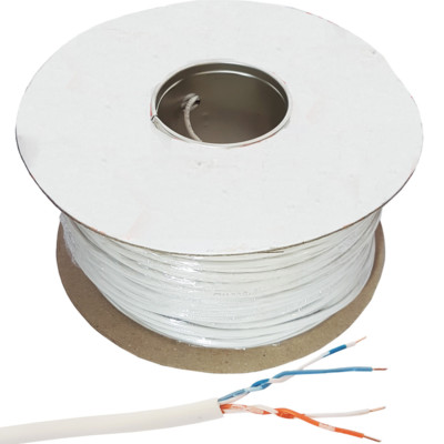 200m BT Telephone Copper Cable Extension 2 Pair 4 Core Wire Telecom ...