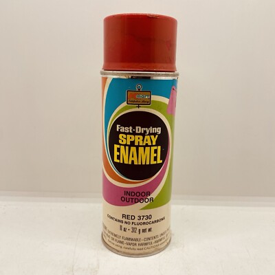 Vintage KMART Red - 3730 Paper Label Enamel Spray Paint Can | eBay
