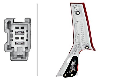 HELLA Inner LED Tail Light Rear Lamp Left Fits VOLVO V70 Xc70 Wagon ...