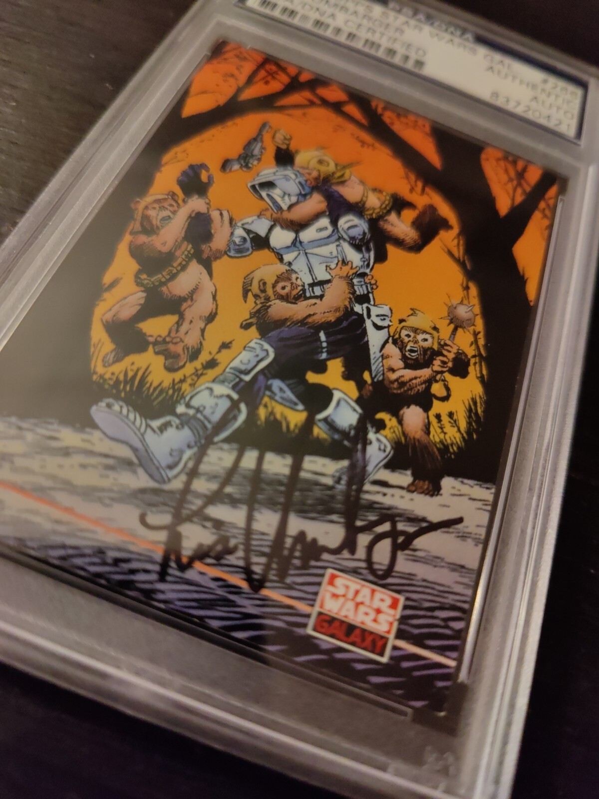 PSA Certified Signed 1994 Topps Star Wars Lisa Umbarger Toadies Ewok ...