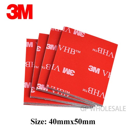 3M VHB 4991 Gray Double-sided Acrylic Foam Mount Tape 40mmx50mm Thick 2 ...
