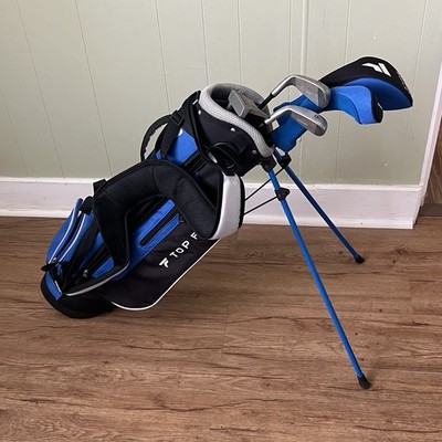 Top Flite Junior Flex Golf Club Set of 5 w/ Stand Bag Jr Youth Kids ...