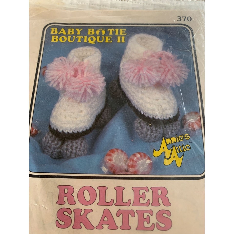 Annie's Attic Baby Boutique Bootie Roller Skates Crochet Pattern - New ...