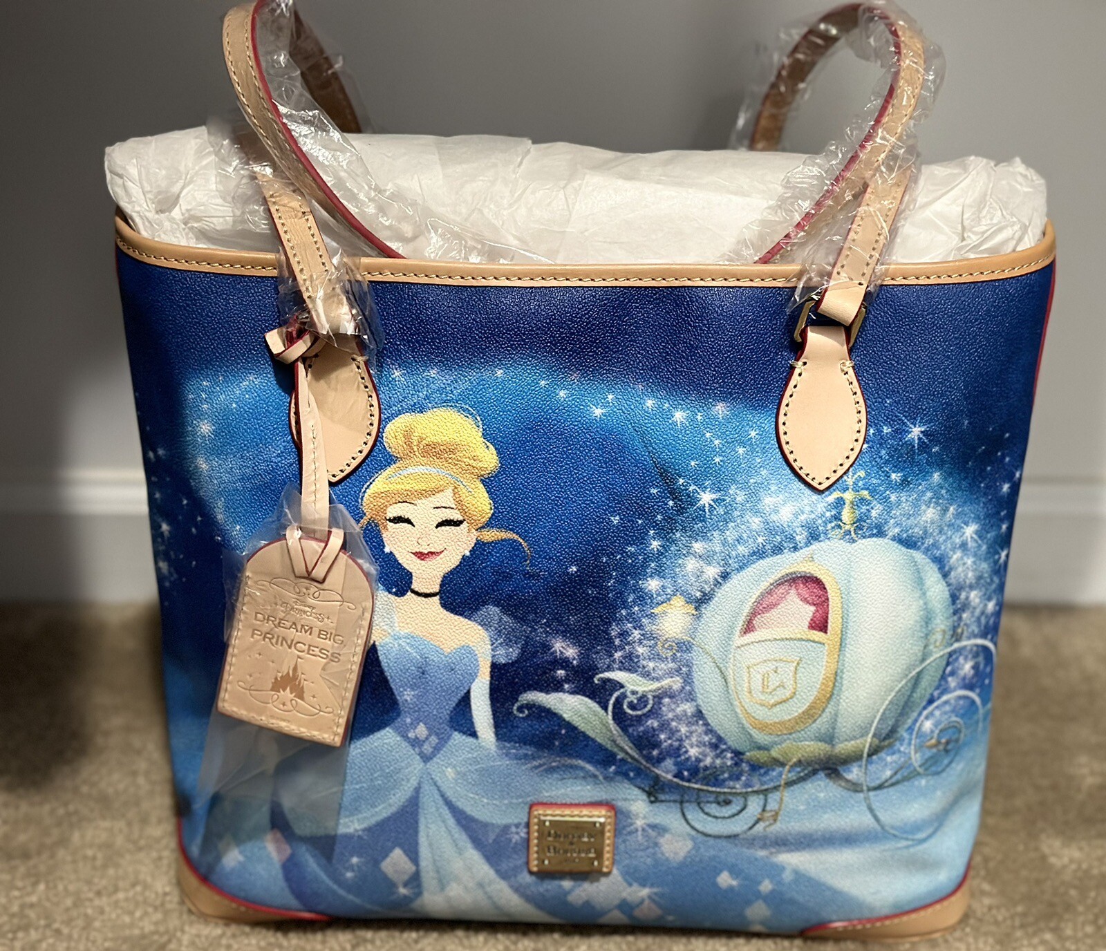 Disney Dooney & Bourke Dream Big Princess Cinderella Tote (2018) | eBay