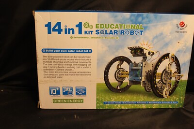 Educational NEW 14-in-1 Solar Robot Kit Green Energy STEM Age 10+ New ...