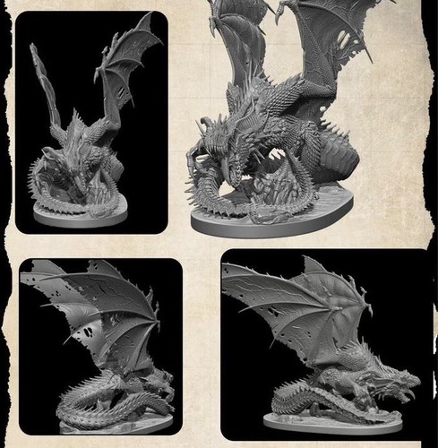 Reaper Miniatures Bones 6 30th Anniversary Dragon KS Kickstarter Knight ...