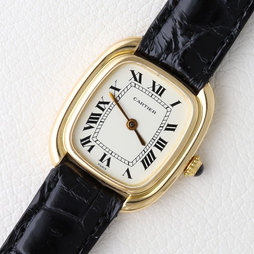 Cartier Gondolo SM Paris Dial K18YG Buckle GP Maintenanced Yellow Gold ...