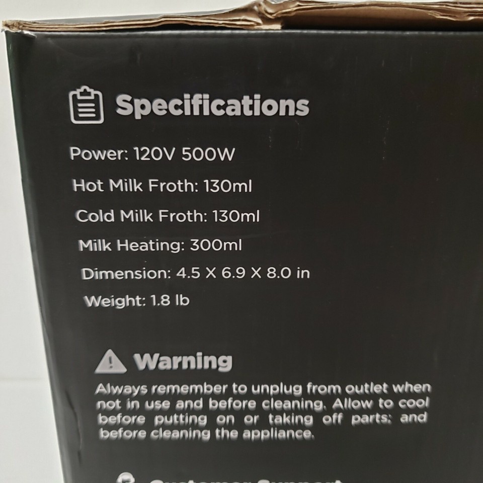 HadinEEon Automatic Electric Milk Frother Model: N11- Black/NEW Other ...