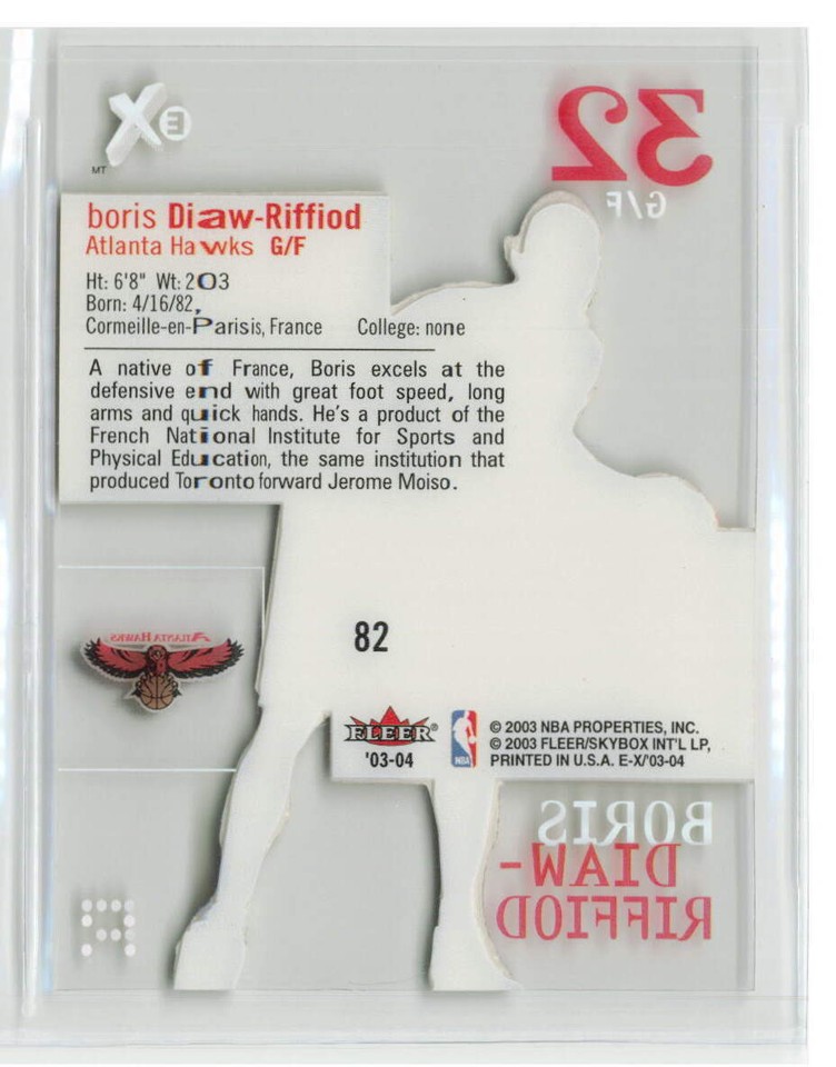 Boris Diaw 2003-04 E-X Rookie RC #82-HAWKS *ICONIC SET* | eBay