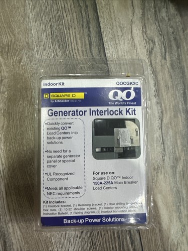 Square D QOCGK2C Generator Interlock Kit 150-225 Amp For QO Indoor Main ...