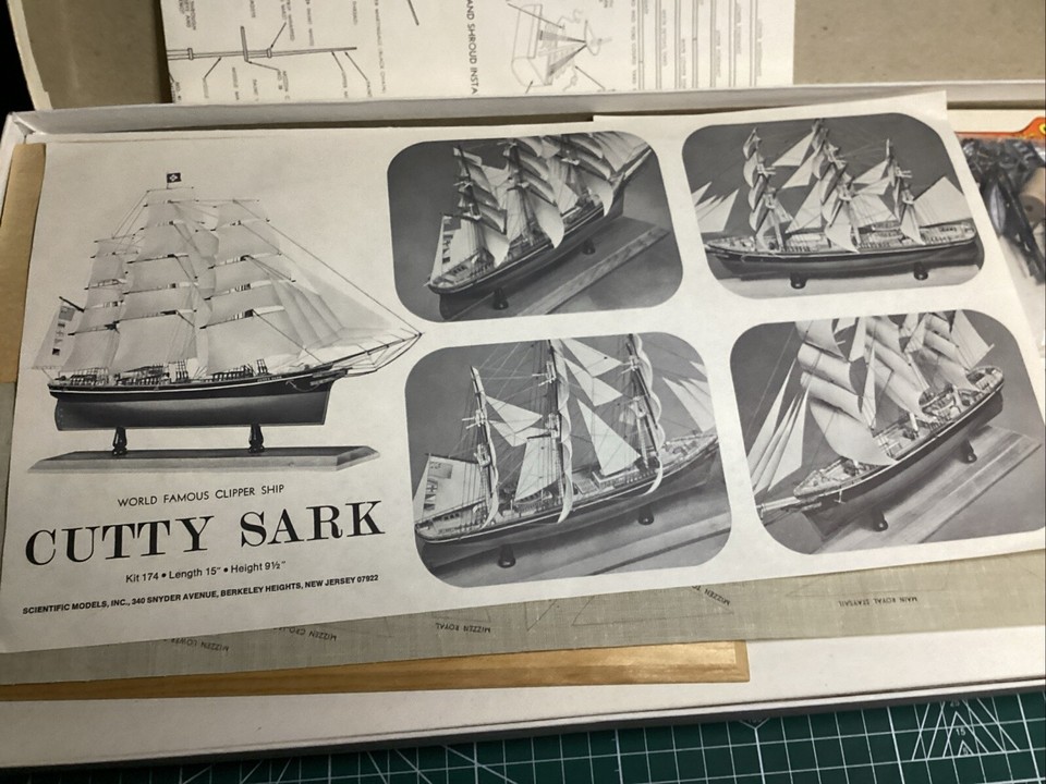 Scientific Model Kits Cutty Sark Clipper Ship - wood ship model with ...