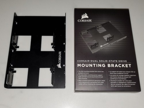 Corsair Dual SSD Mounting Bracket 3.5" CSSD-BRKT2, Black | eBay