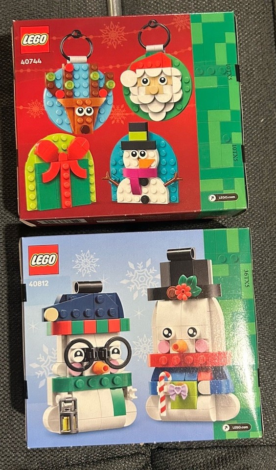 Lego 40744 + 40812 Christmas Ornament Selection Seasonal Holiday New ...