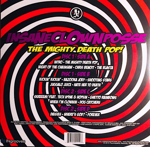 INSANE CLOWN POSSE The Mighty Death Pop 2LP on BLACK VINYL New SEALED ...