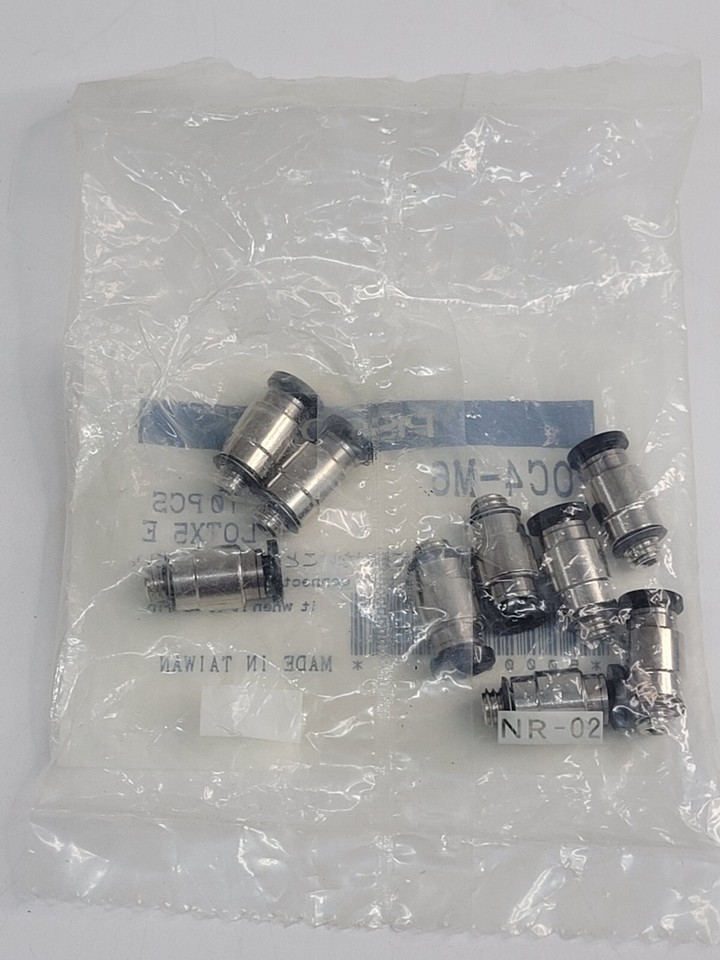PISCO poc4-m6 MINI PUSH-IN FITTING 4MM TUBE X M6 MALE Bag Of 9 NEW sp14 | eBay