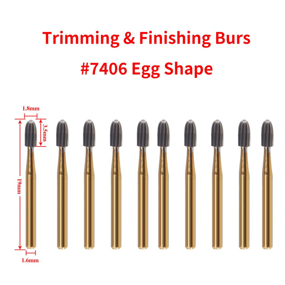 Dental Bur Trimming & Finishing Gold Burs Carbide Burs FG 7901 /7902 ...