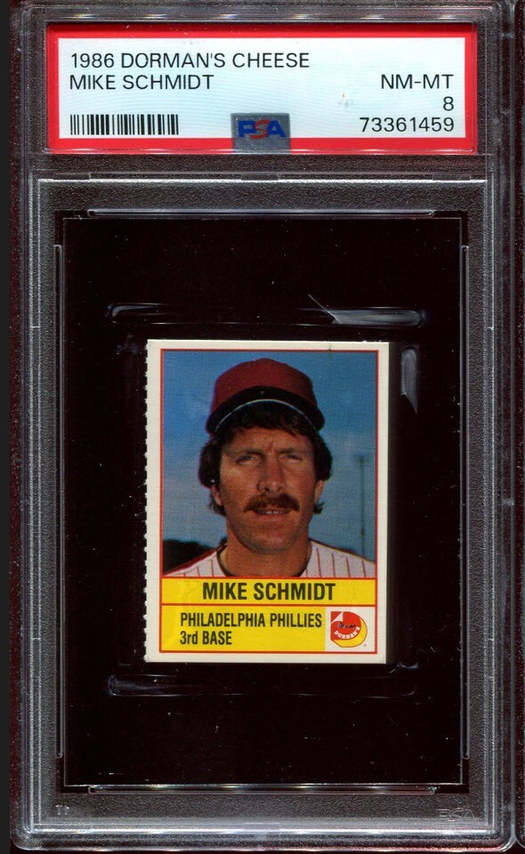 PSA 8 NM MINT 1986 DORMAN'S CHEESE MIKE SCHMIDT PHILLIES 61459 B266 | eBay