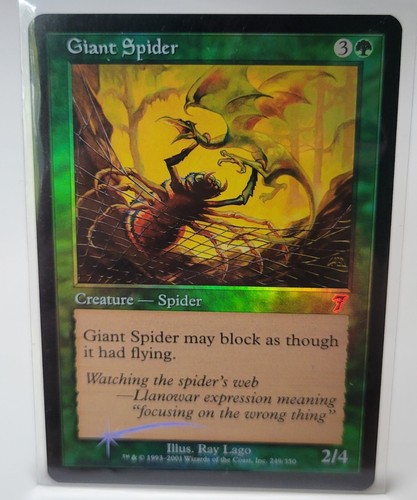 Foil Giant Spider Magic 2011 - Magic the Gathering MTG - Green NM NP ...