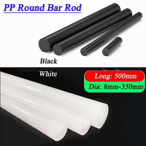 PP Round Bar Cut to Size Virgin Polypropylene Plastic Rod Dia 8-350mm ...