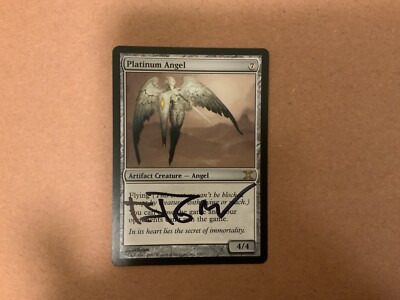 MTG Magic Platinum Angel Signed Artist Proof x1 10E 10th Edition Brom ...