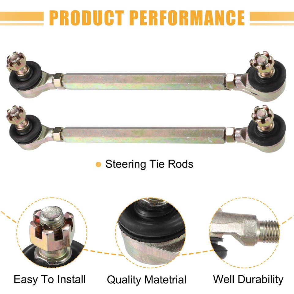 2 Set 16cm Car Steering Tie Rod Ball Joint Fit for 50cc ATV Four ...