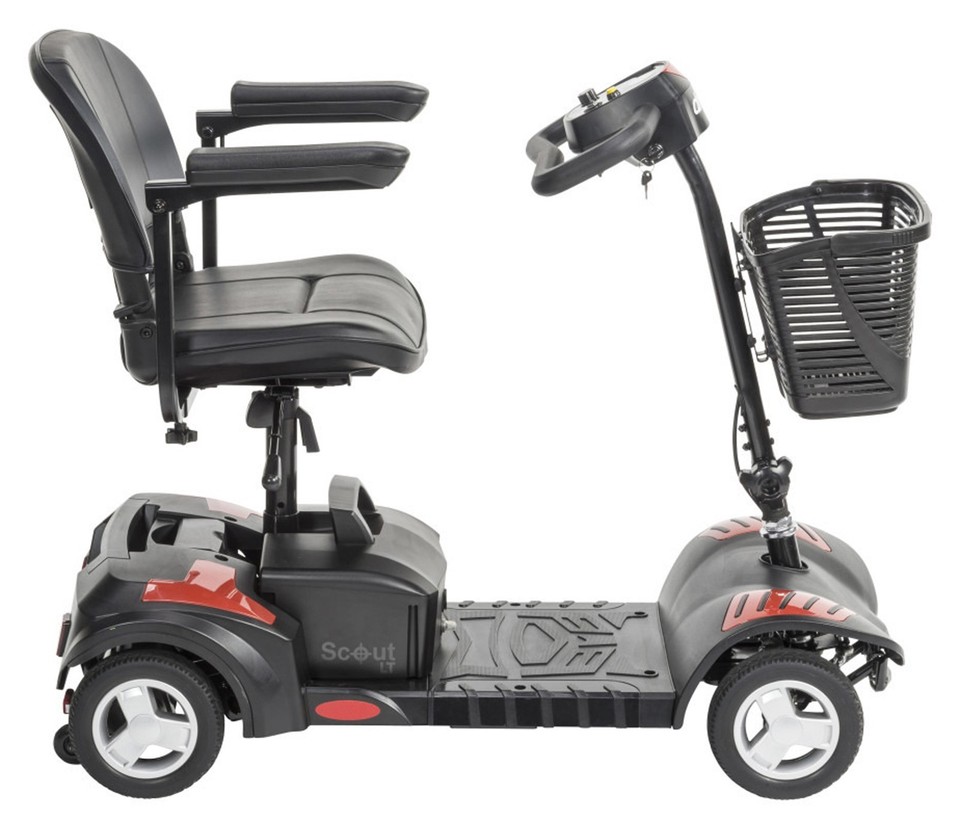 Drive Medical Scout LT 4 Wheel Scooter 12AH SCOUTLT4 300 lb Capacity ...