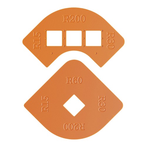 Woodworking Router Corner Radius Templates Jig Angle Circular Trimming ...