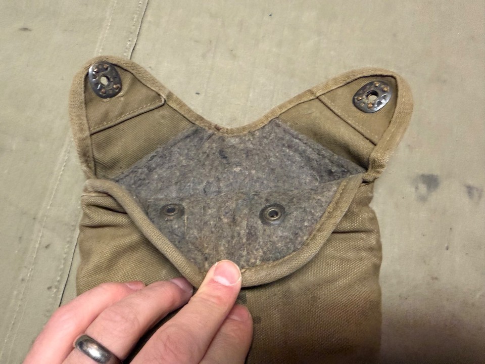 ORIGINAL WWII US ARMY INFANTRY M1910 CANTEEN COVER-DATED:1941, BAKER ...