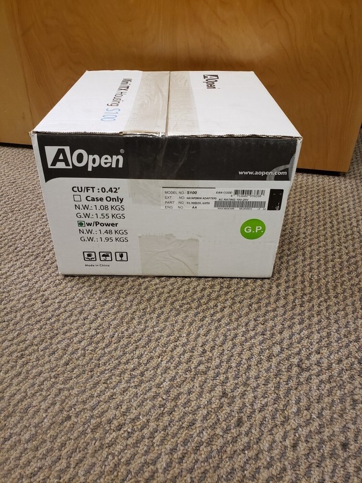 AOPEN S100 Mini ITX Chassis with 90 Watt Power Supply | eBay